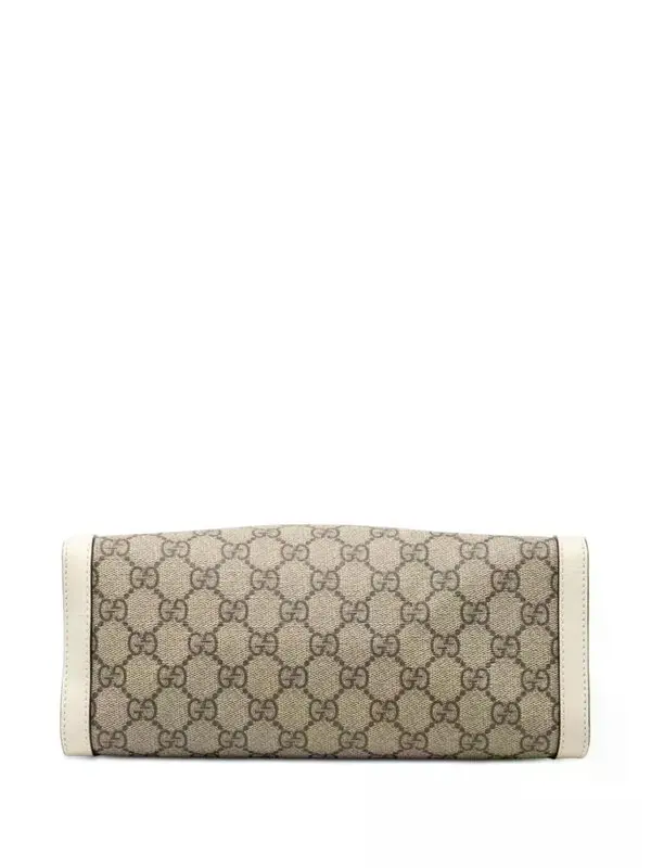 Gucci Small Gg Supreme Padlock Tote Bag - Brown