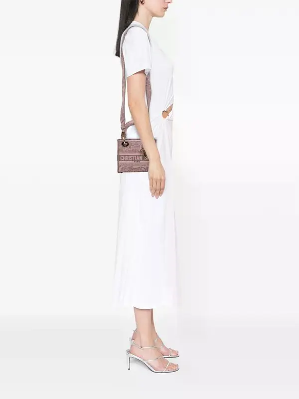 Dior 2023 Mini Toile De Jouy Lady D-lite Satchel - Pink