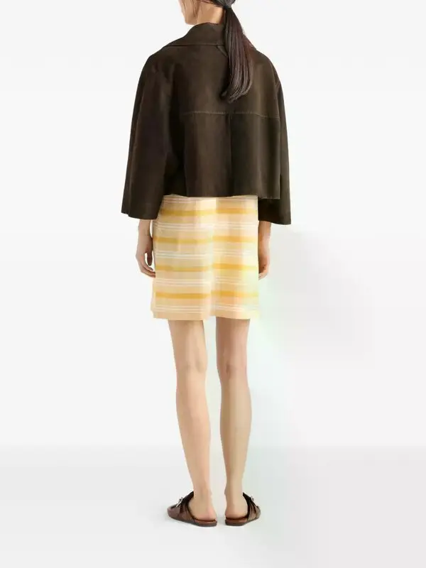 Prada Cropped Suede Jacket