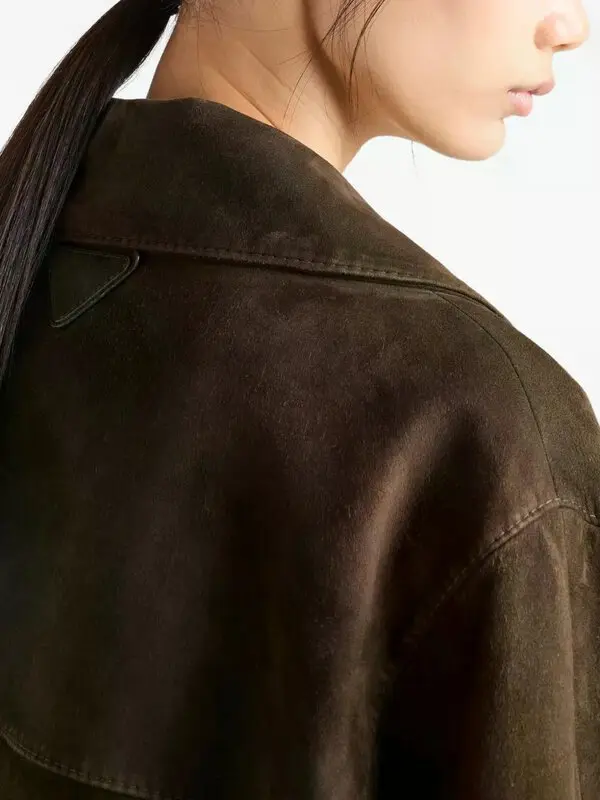 Prada Cropped Suede Jacket