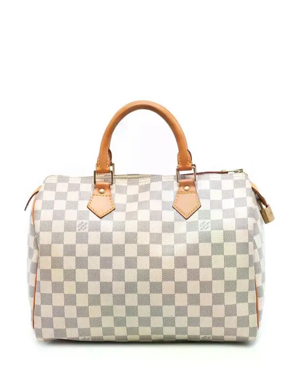 LOUIS VUITTON 2009 Damier Azur Speedy 30 - White
