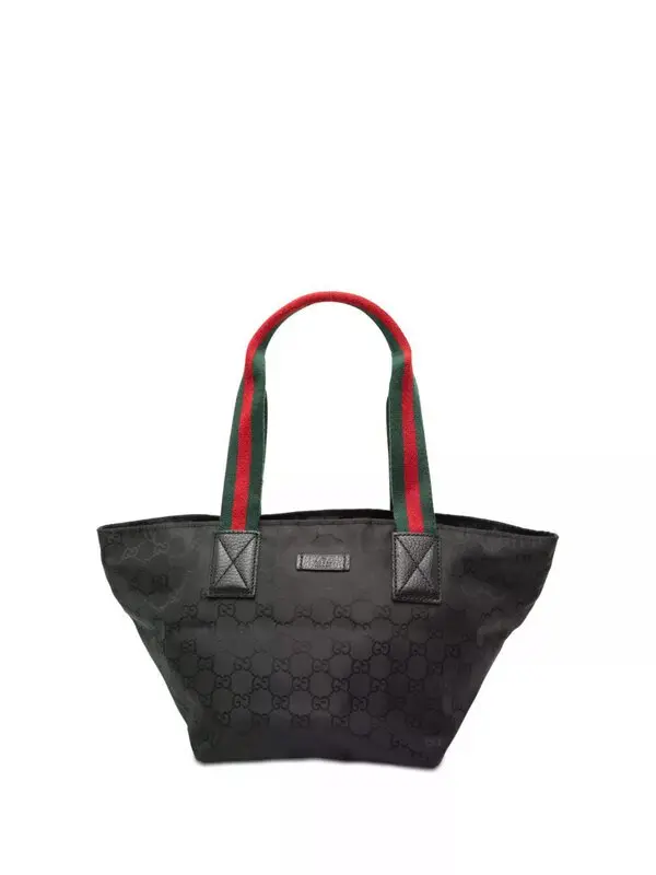 Gucci Gg Nylon Web Tote Bag