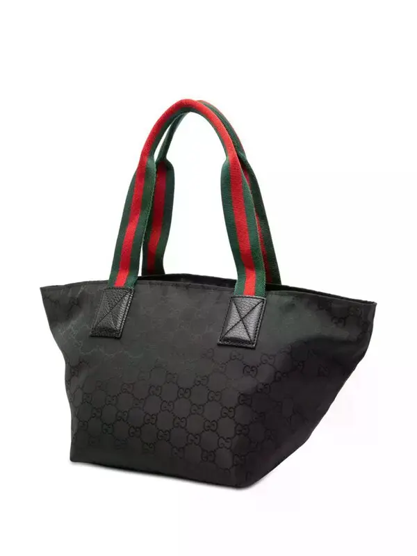 Gucci Gg Nylon Web Tote Bag