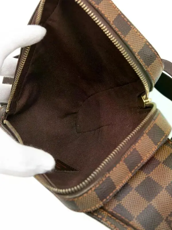 LOUIS VUITTON 2007 Damier Ebene Geronimos Crossbody Bag