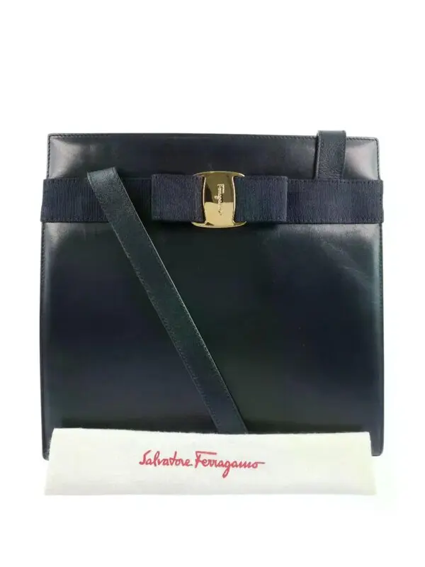 FERRAGAMO 2010-2026 Leather Vara Bow Shoulder Bag