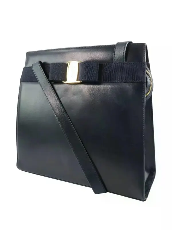 FERRAGAMO 2010-2026 Leather Vara Bow Shoulder Bag