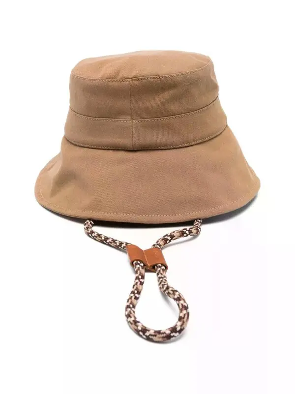 Moncler Logo-patch Bucket Hat - Brown