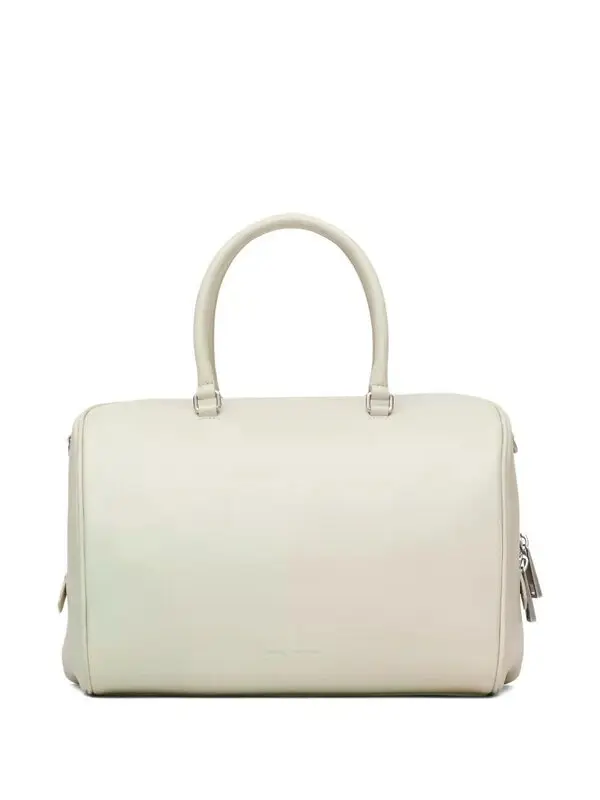Marc Jacobs Logo-charm Leather Tote Bag - Neutrals