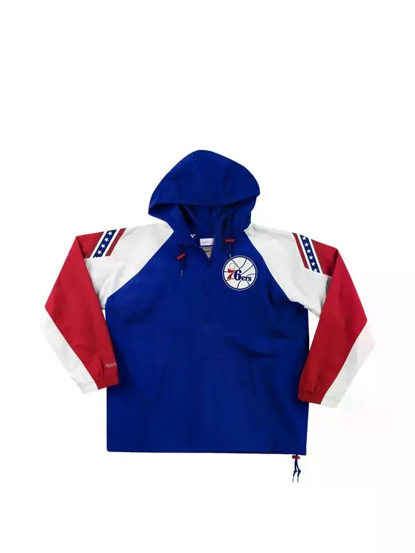 Mitchell & Ness Nba Philadelphia 76ers Half-zip Jacket