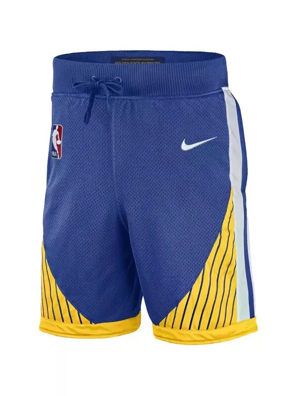 Nike X Nba Golden State Warriors Courtside Icon Track Shorts - Blue