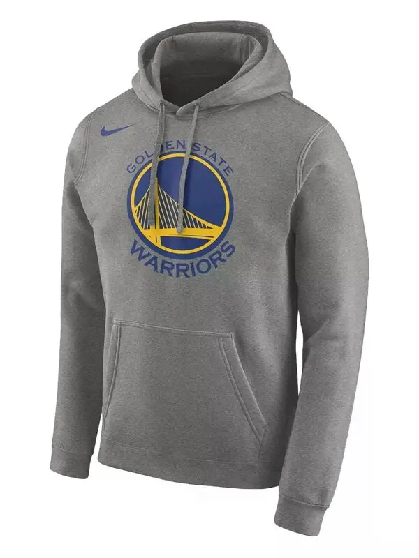 Nike X Nba Golden State Warriors Logo Hoodie - Grey