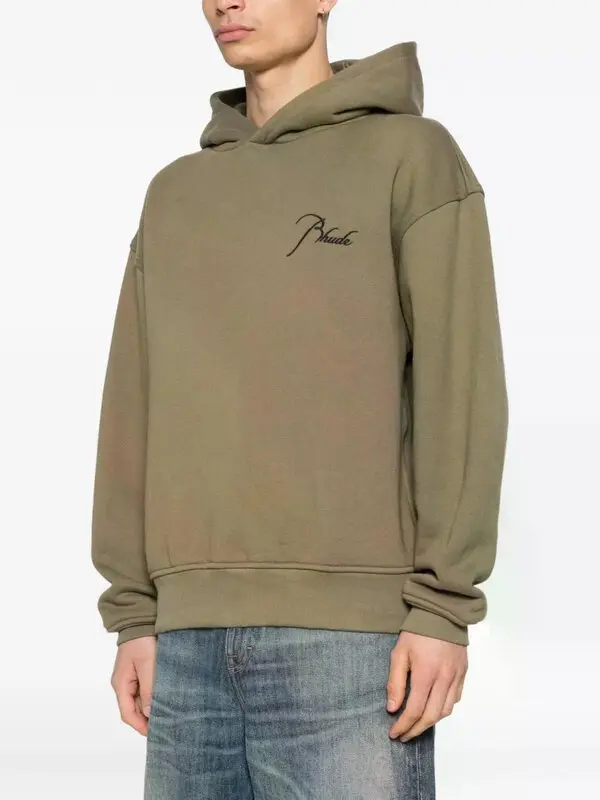 Rhude Hooded Pullover - Green