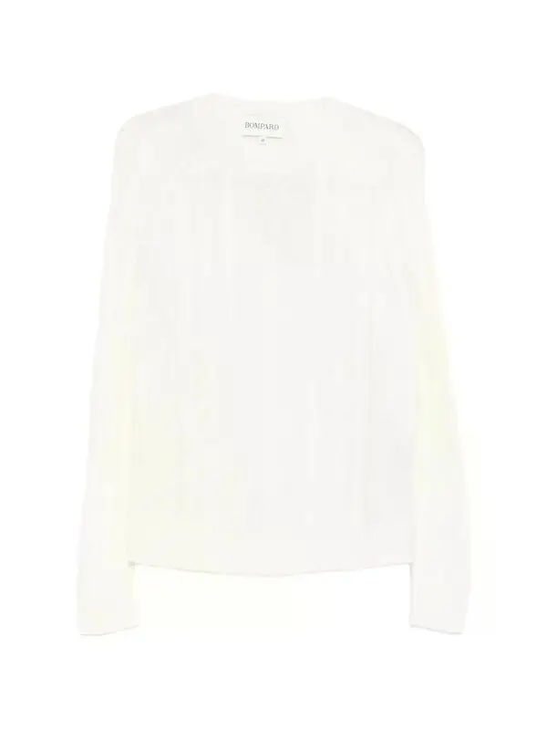 Eric Bompard Cable-knit Round-neck Sweater