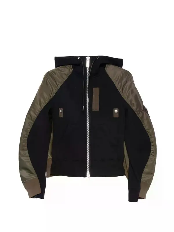 Sacai Hooded Zip Bomber Jacket
