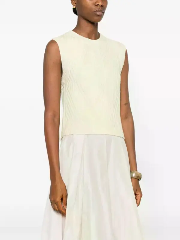 Eric Bompard Ribbed Sleeveless Vest