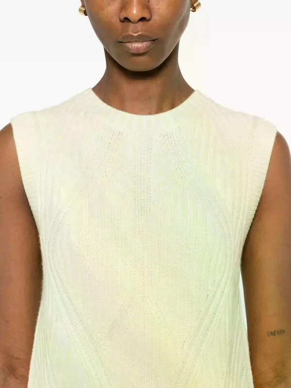 Eric Bompard Ribbed Sleeveless Vest