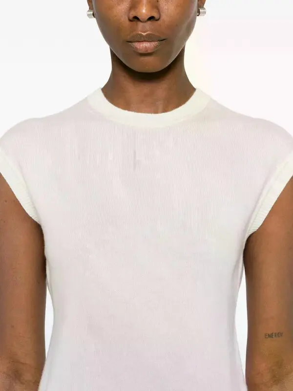 Eric Bompard Contrasting-trim Sleeveless Vest