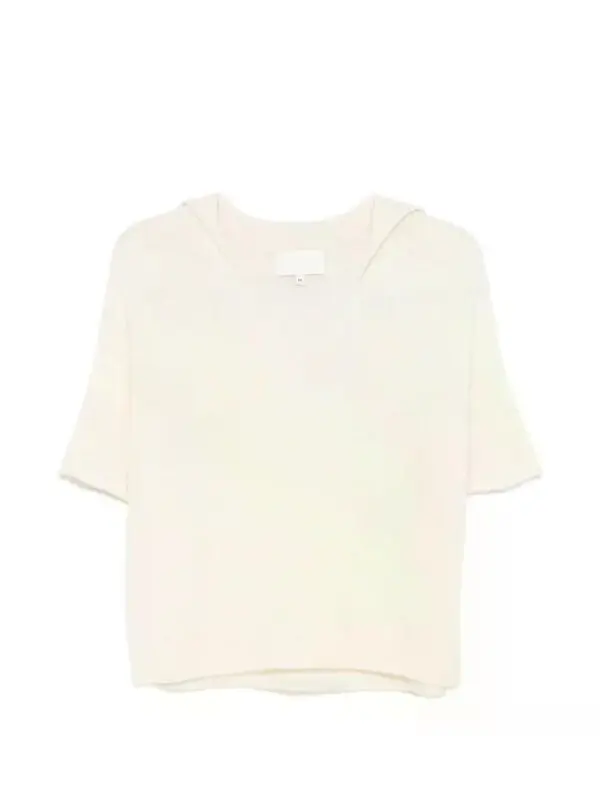 Eric Bompard V-neck Short-sleeve Sweater