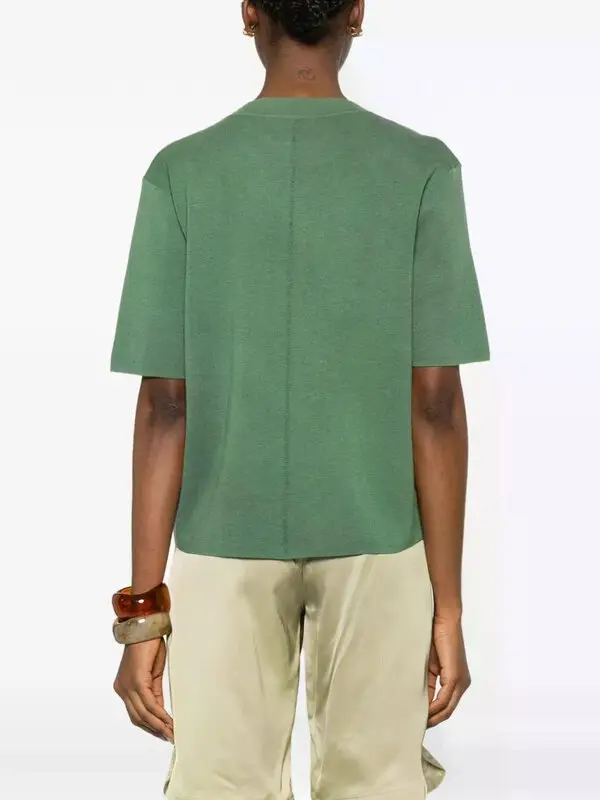Eric Bompard Loose-fit Round-neck T-shirt - Green
