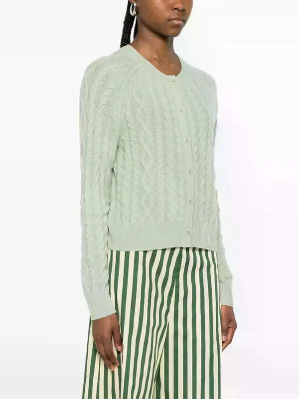Eric Bompard Buttoned Cable-knit Cardigan