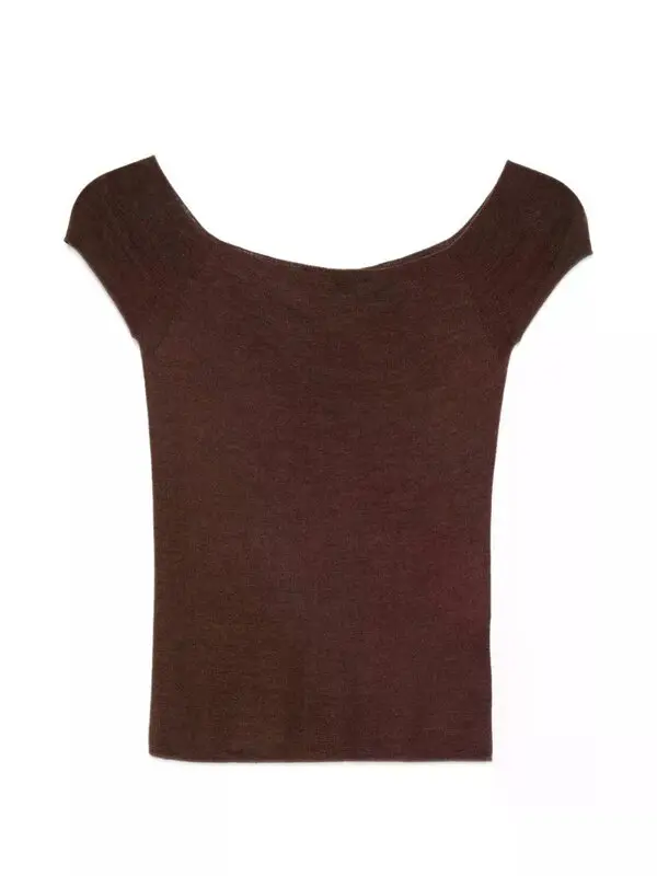 Eric Bompard Ribbed Knitted Top