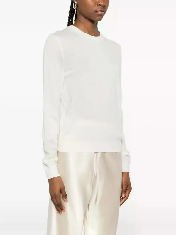 Eric Bompard Long-sleeve Round-neck Sweater - Neutrals