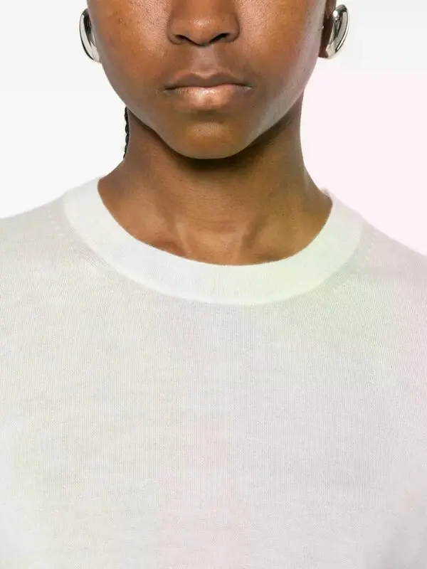 Eric Bompard Long-sleeve Round-neck Sweater - Neutrals