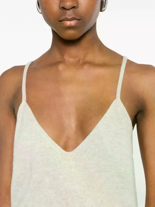 Eric Bompard V-neck Strap Top