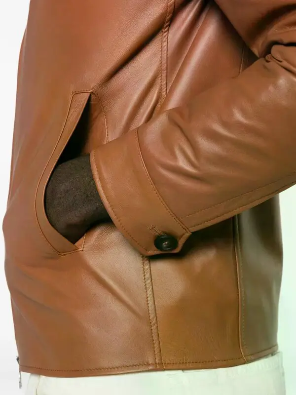 Tagliatore Zip Pocket Jacket - Brown