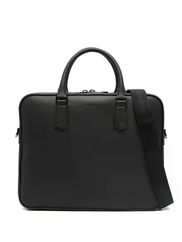 BOSS Woven-handle Briefcase