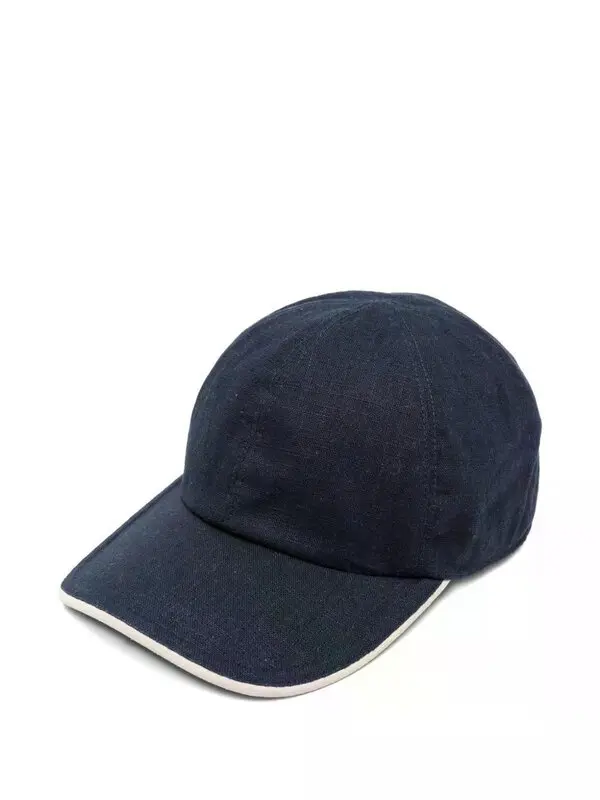 Eleventy Contrast-trimmed Cap