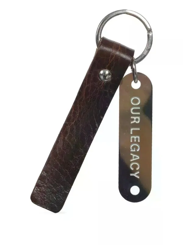 Our Legacy Leather Keyring - Brown