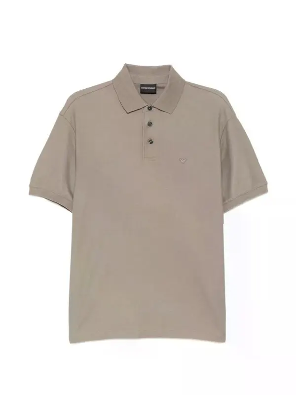 Emporio Armani Logo-embroidered Polo Shirt