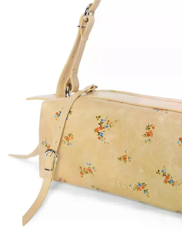 MSGM Floral Shoulder Bag - Neutrals