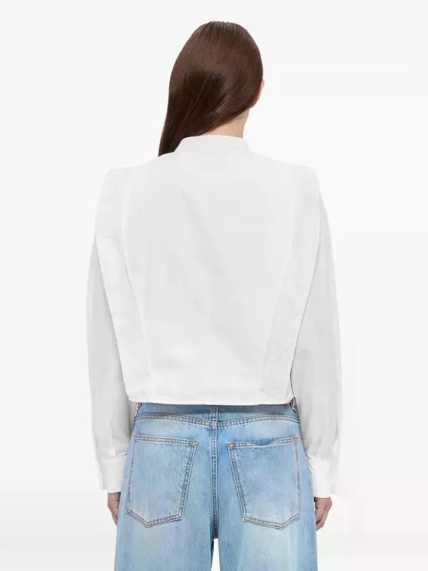 MSGM Lace Panel Shirt
