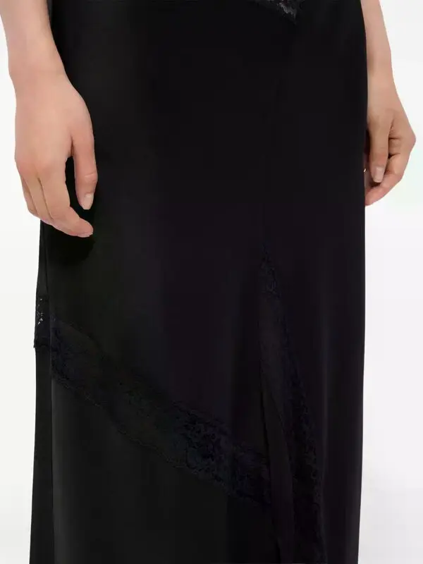 MSGM Lace Panel Maxi Skirt