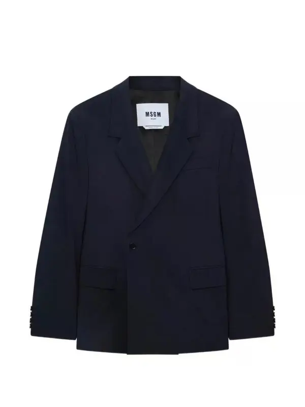 MSGM Notched-lapel Single-breasted Blazer