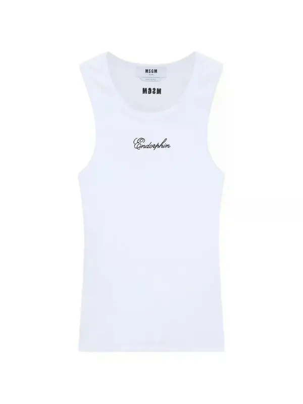 MSGM Ribbed Tank Top
