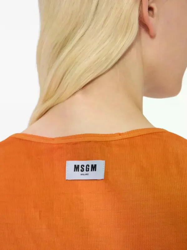 MSGM Short-sleeve T-shirt - Orange