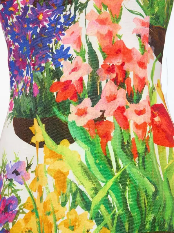 MSGM Floral-print Mini Dress