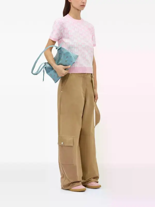 MSGM Patterned T-shirt - Pink