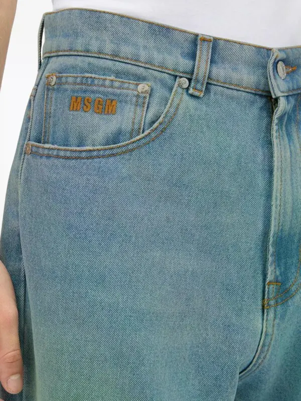 MSGM Logo Detail Jeans
