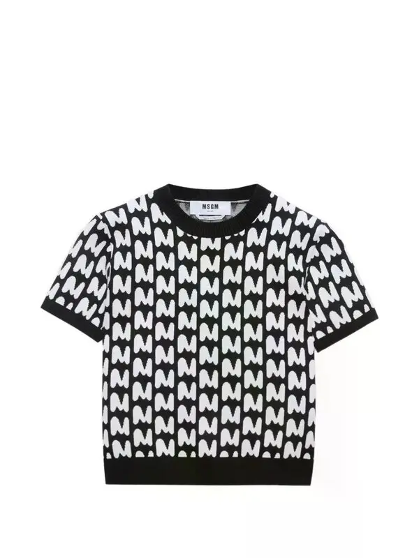 MSGM Patterned Short-sleeve T-shirt