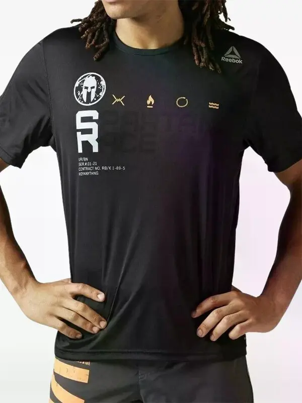REEBOK Spartan Race Graphic Print Short Sleeve T-shirt