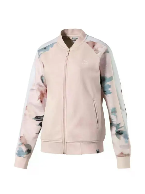 PUMA Floral-sleeve Logo-detail Sweatshirt
