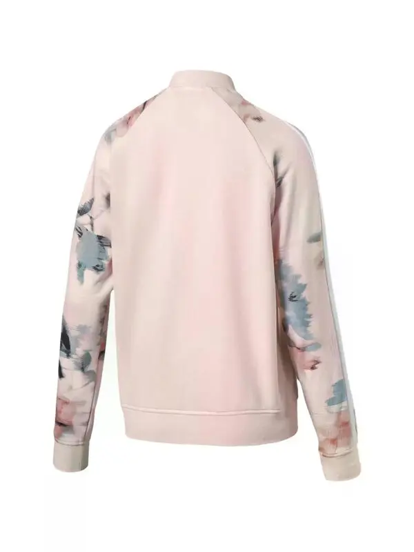PUMA Floral-sleeve Logo-detail Sweatshirt
