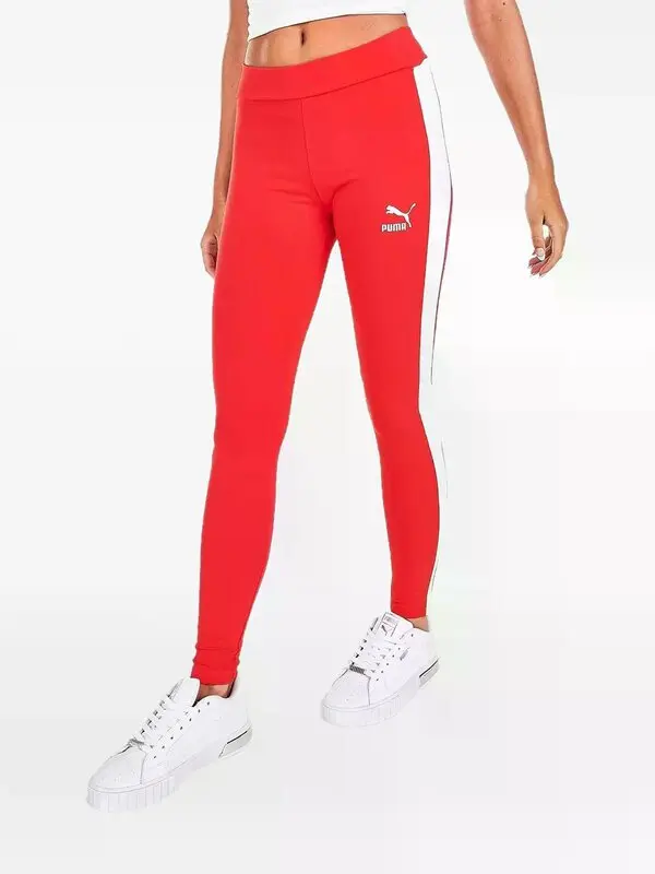 PUMA Iconic T7 Logo Leggings - Red