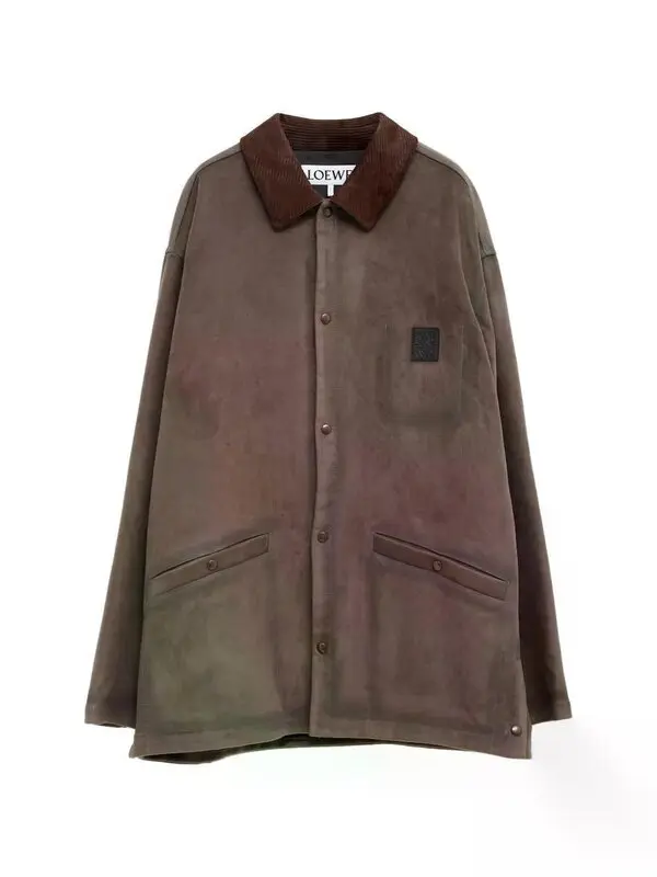 Loewe Corduroy-collar Logo-patch Jacket