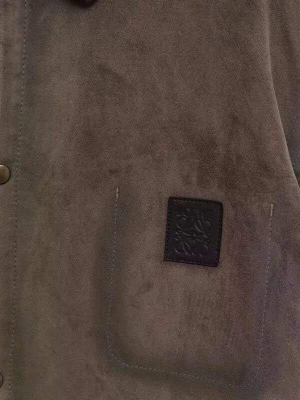 Loewe Corduroy-collar Logo-patch Jacket