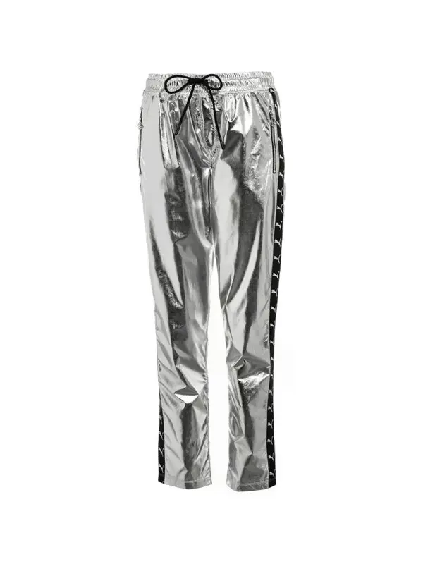 PUMA Drawstring Track Pants - Silver